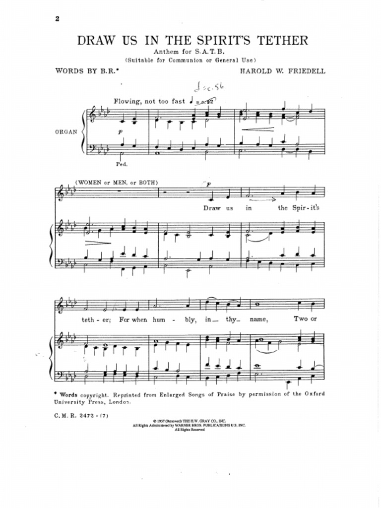 Draw Us in The Spirit's Tether | PDF