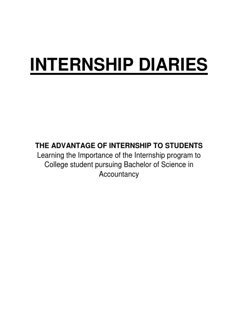 My Internship Diary | PDF | Payroll | Business