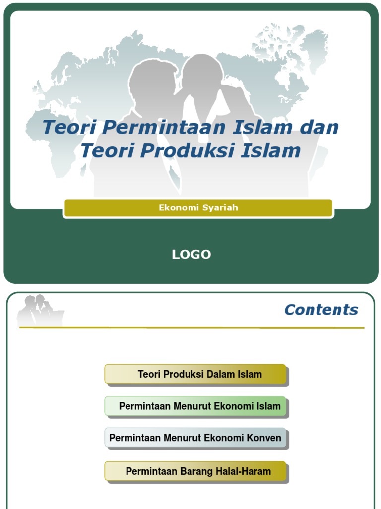 Teori Permintaan Islam Dan Teori Produksi Islam | PDF