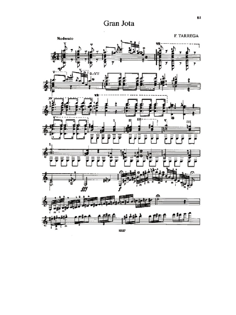 Tarrega Gran Jota PDF | PDF