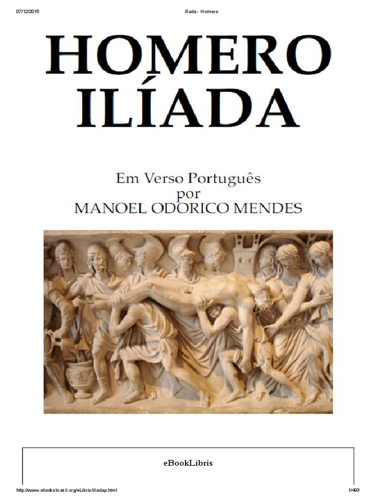 Iliada Homero PDF | PDF
