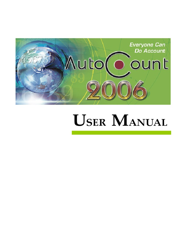 AutoCount Accounting User Manual (Reduse) PDF | PDF | Debits And ...