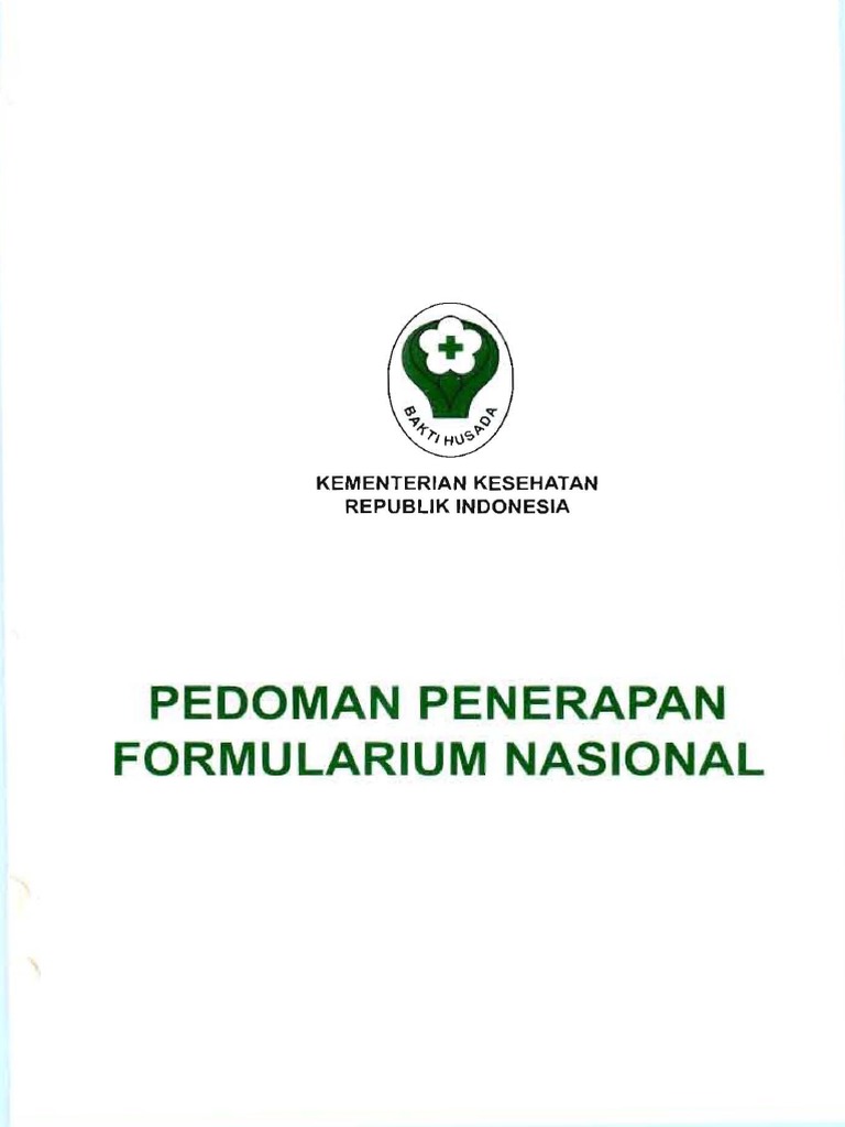 Pedoman Penerapan Formularium Nasional Pdf Pdf
