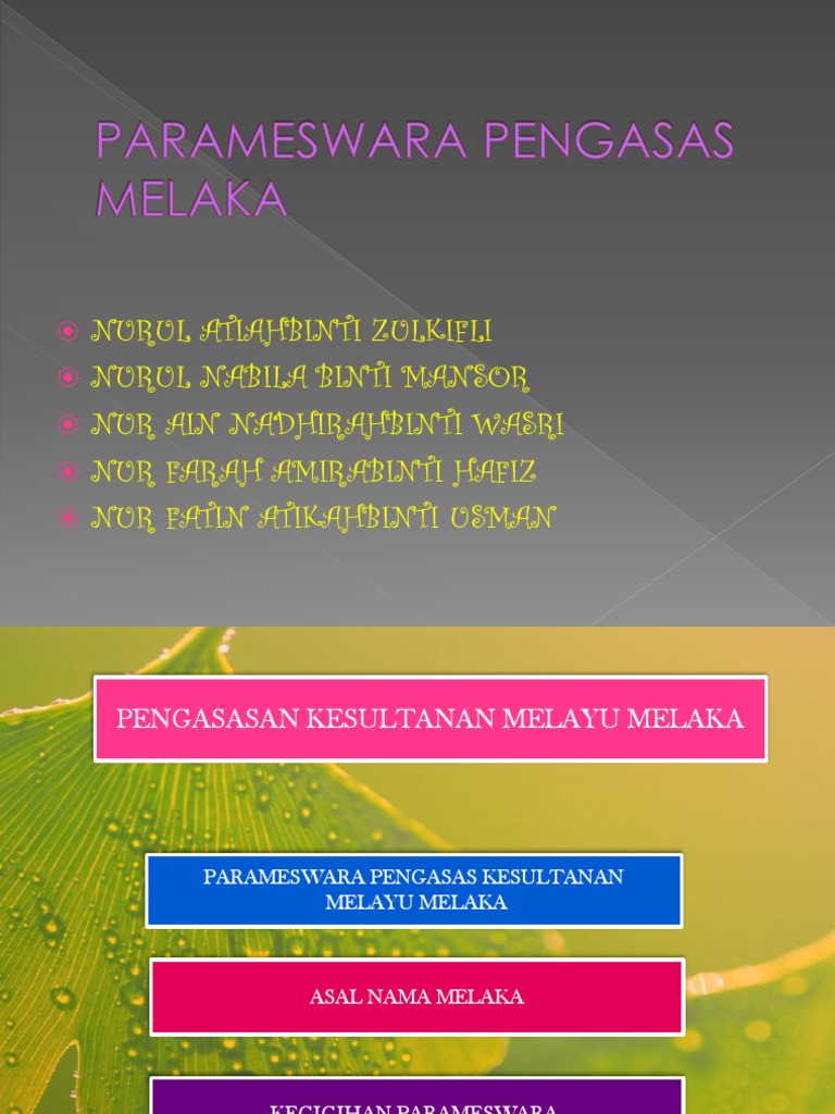 Parameswara Pengasas Melaka | PDF