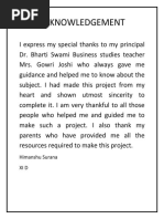 Project Front Page, Certificate & Acknowledgement | PDF