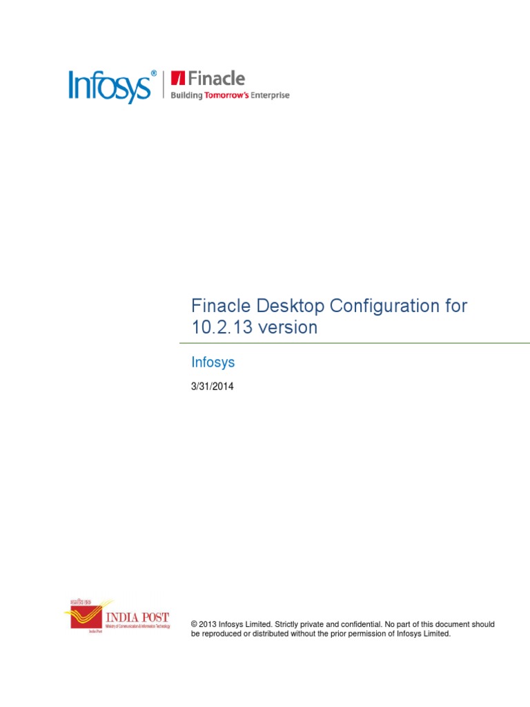 Finacle Desktop Configuration For 10 2 1 | PDF | Internet Explorer ...