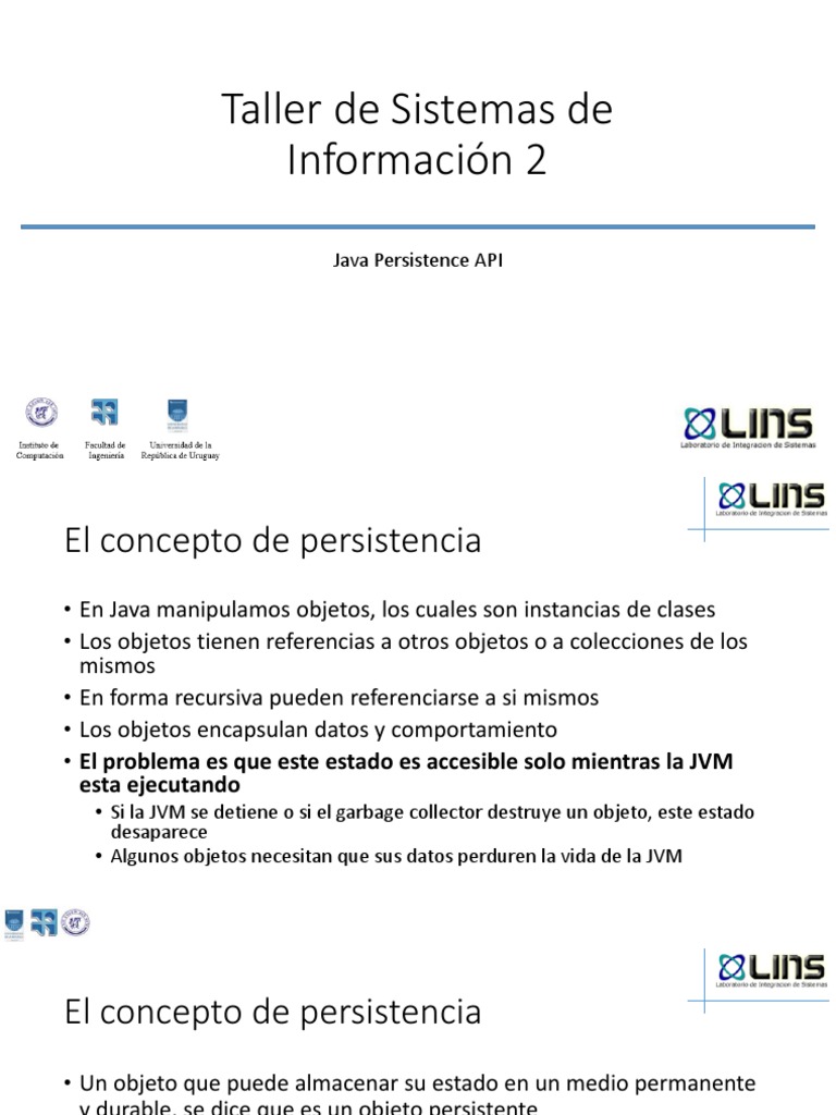 03 Java Persistence API | PDF | Tabla (base de datos) | SQL