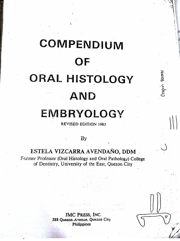 Compendium of Oral Histology and Embryology | PDF | Dentistry | Wellness