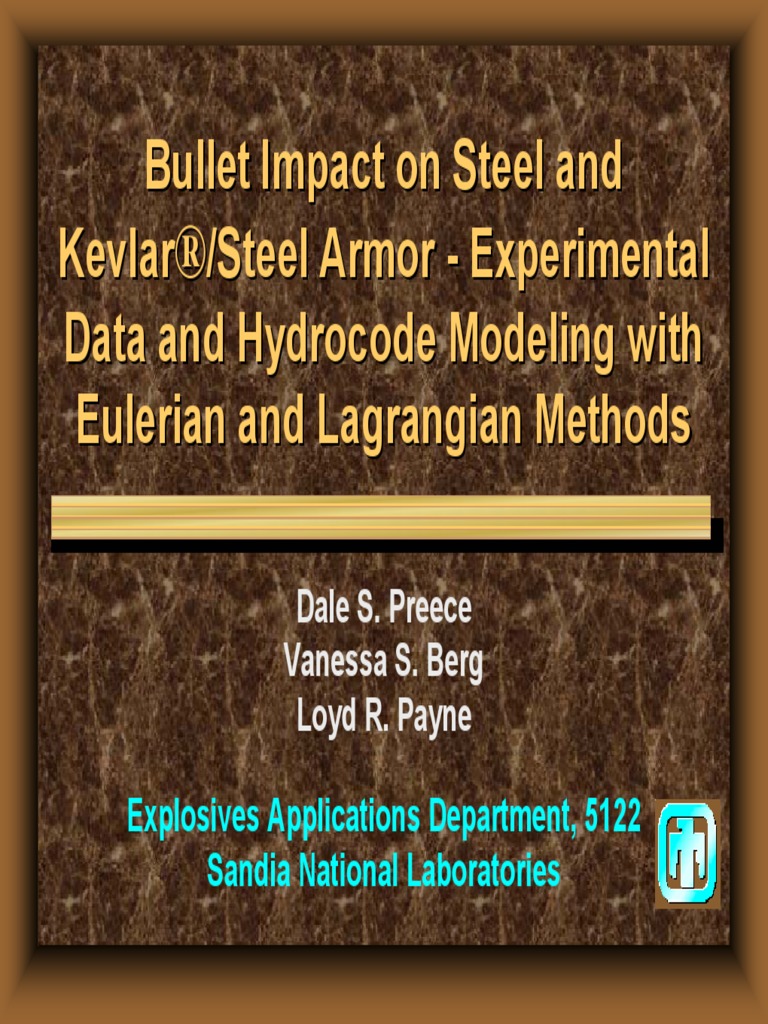 Experimental Bullet Impact On Steel and Armour | PDF | Yield ...