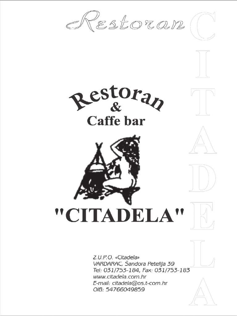 Restoran Citadela | PDF