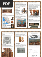 Triptico Cultura Wari | PDF | Cultura (general) | Arqueología