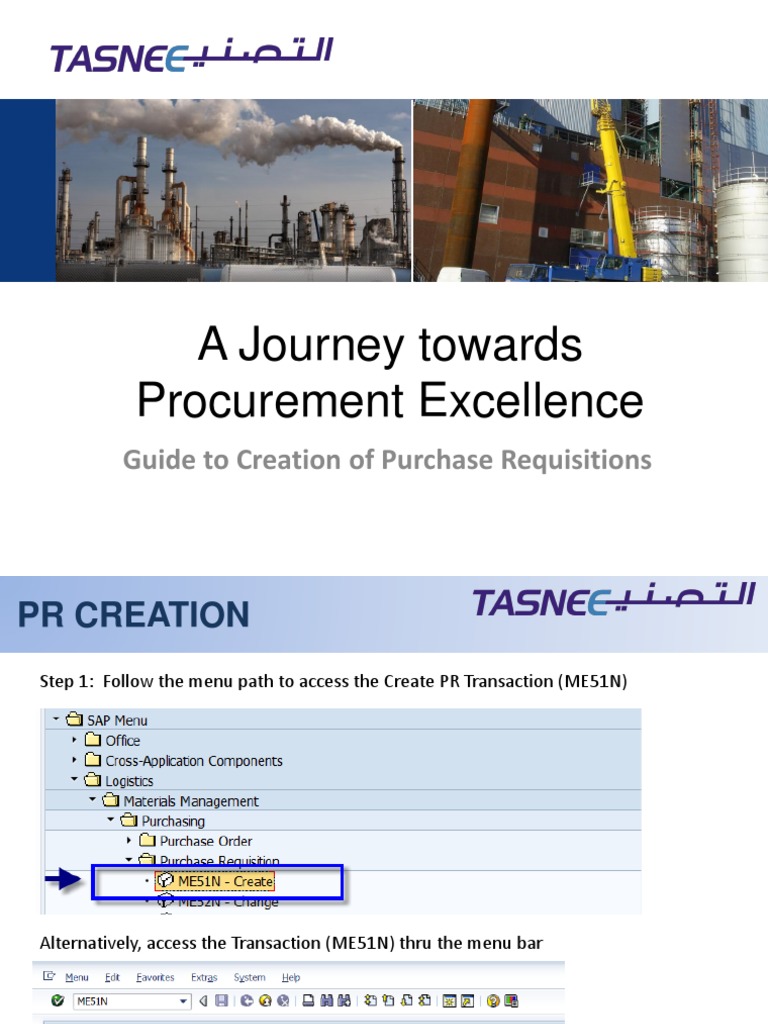 Purchase Requisition Creation Guide | PDF | Procurement | Risk