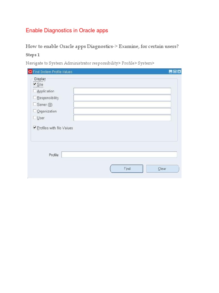 Enable Diagnostics In Oracle Apps Pdf