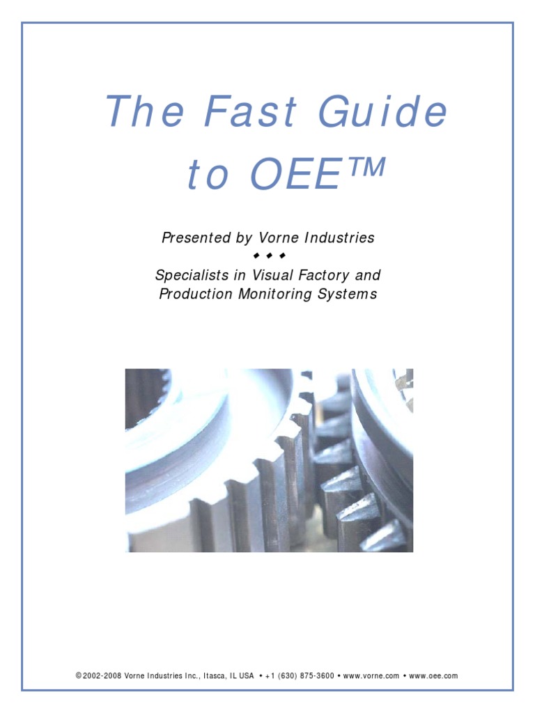Fast Guide To Oee PDF | PDF