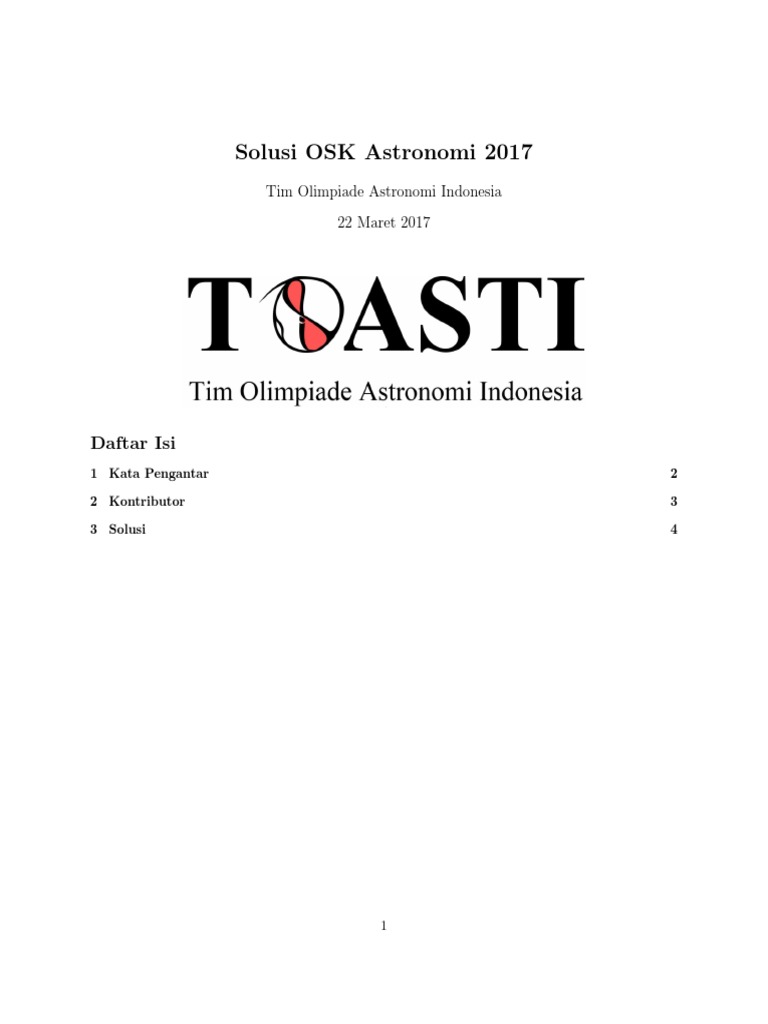 Solusi OSK 2017 | PDF