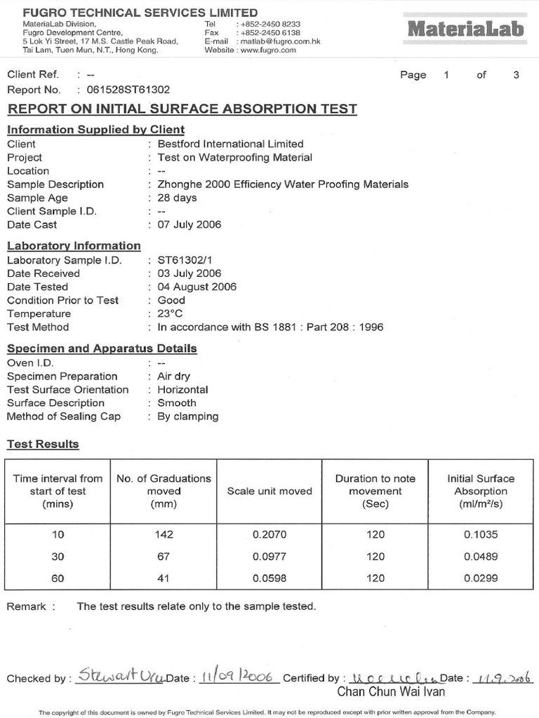 ISAT Sample Test Results | PDF