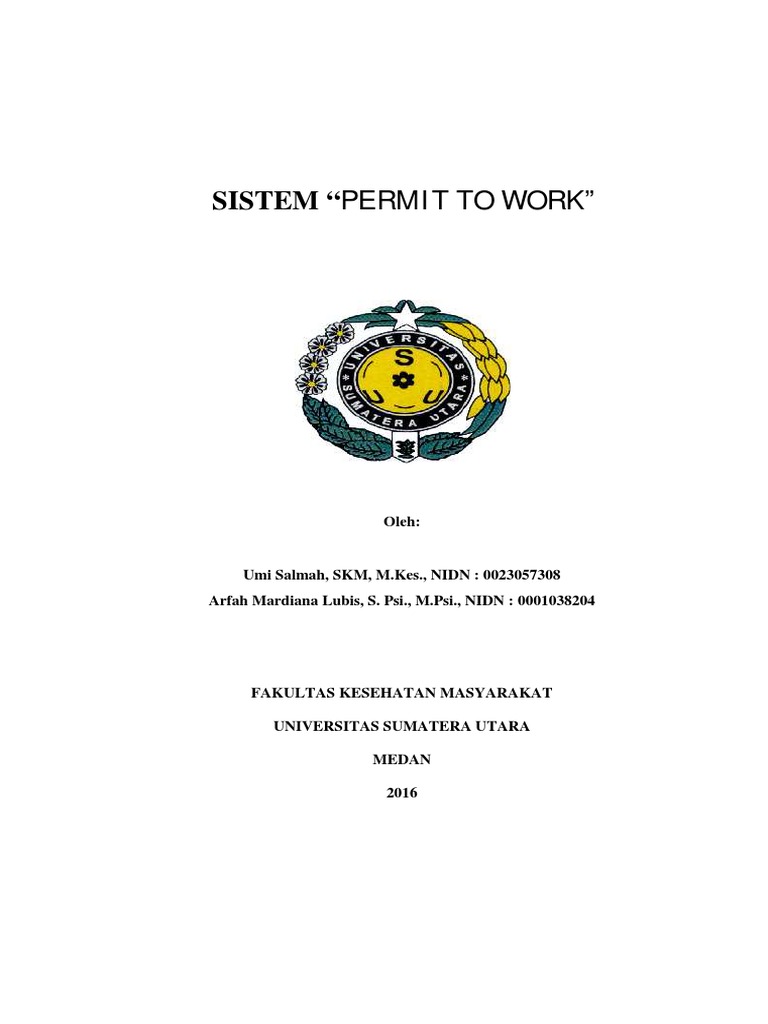 Sistem Permit to Work: Definisi dan Tujuan | PDF