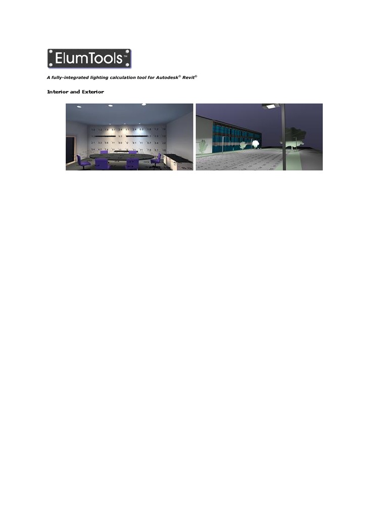Elum Tool | PDF | Autodesk Revit | Rendering (Computer Graphics)