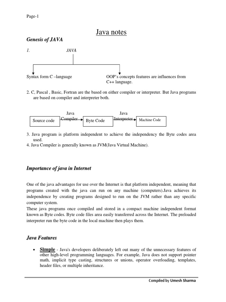 Java Notes | PDF | Method (Computer Programming) | Inheritance (Object ...