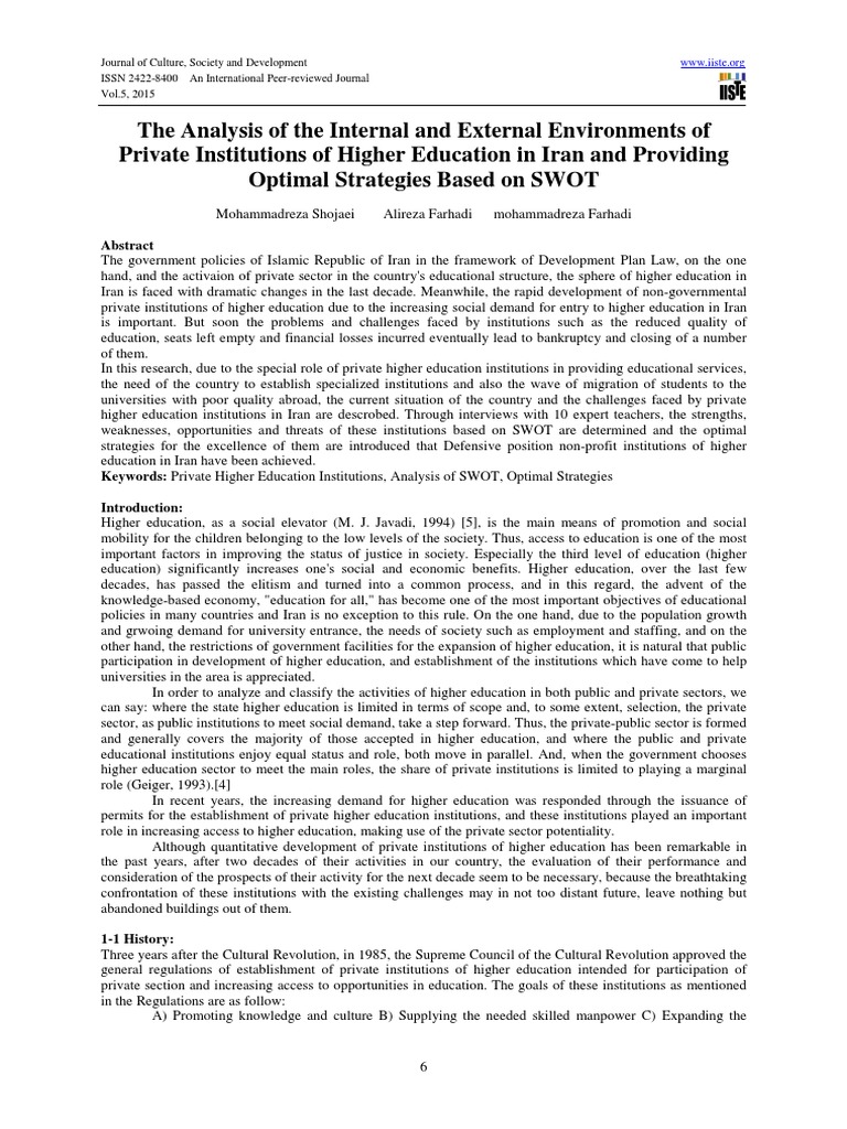 The Analysis of The Internal and External Environments | PDF | Turkey ...