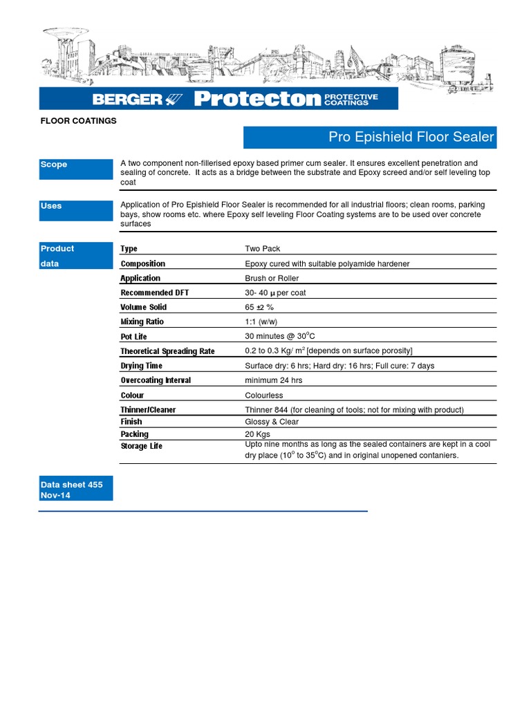 Pro Epishield Floor Sealer | PDF | Epoxy | Concrete