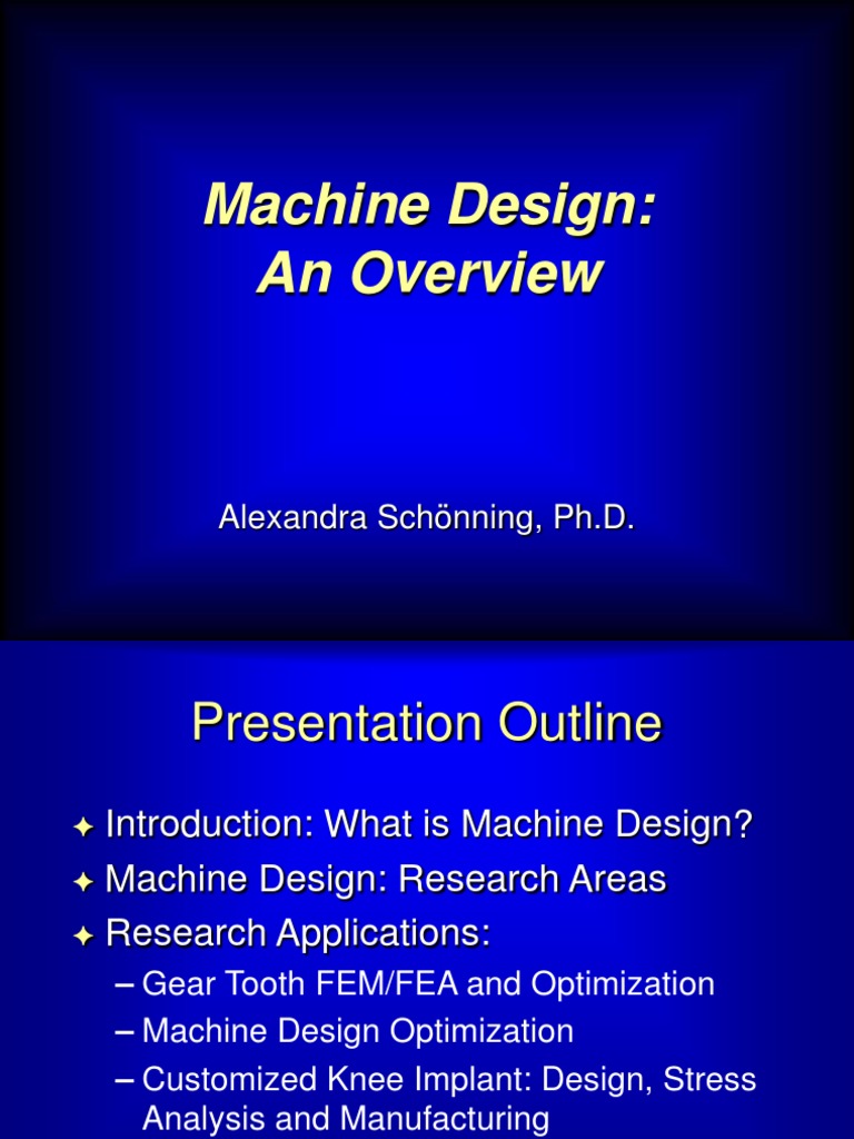 What Is Machine Design | PDF | Fatigue (Material) | Mathematical ...