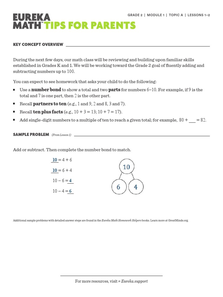 Key Concept Overview: Grade 2 - Module 1 - Topic A - Lessons 1-2 | PDF ...