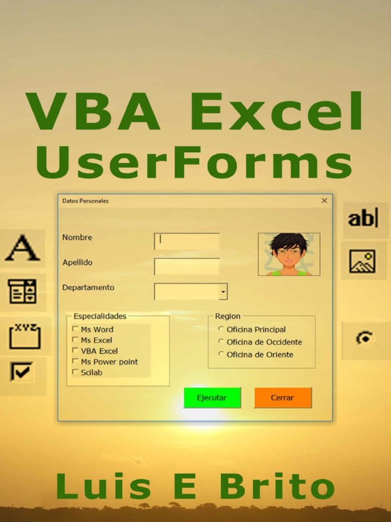 Vba Excel Userforms Luis Brito Pdf Point And Click Tabla Base De Datos 7583