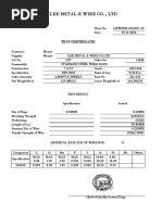 Wire Rope Test Certificate | PDF | Rope | Wire