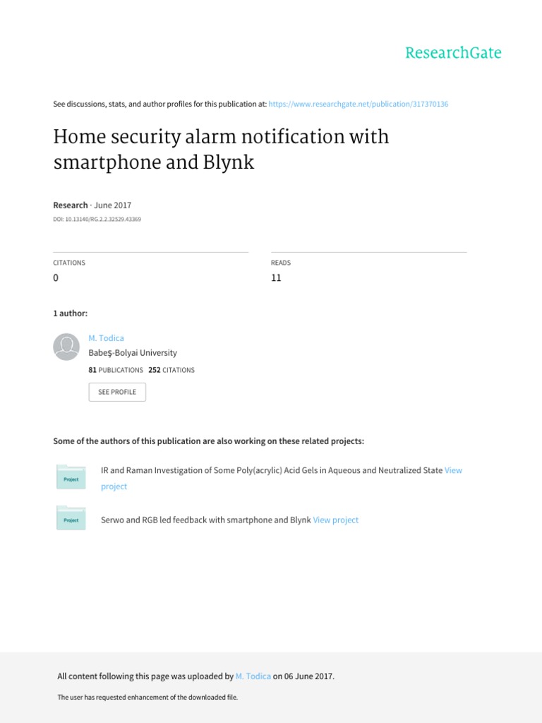 Alarm Notification Blynk | PDF | Security Alarm | Electrical Engineering