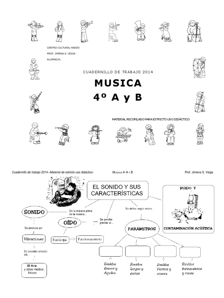 Musica Cuadernillo 4AYB | PDF | Formas musicales | Elementos de la música