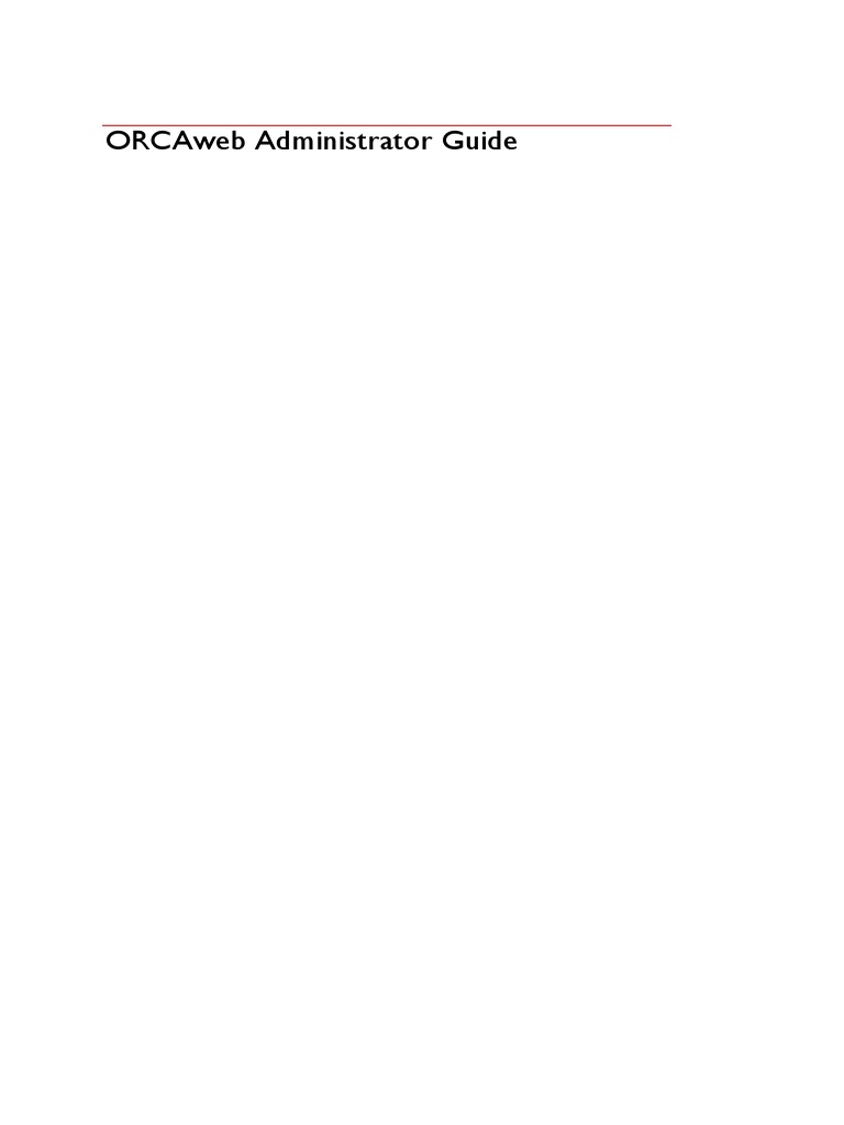 ORCAweb Administrator Guide V3.40 | PDF | Internet Information Services ...