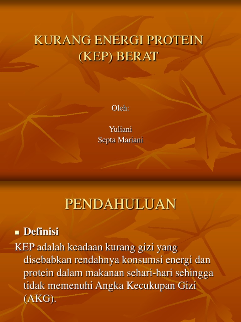 Kurang Energi Protein (Kep) Berat | PDF