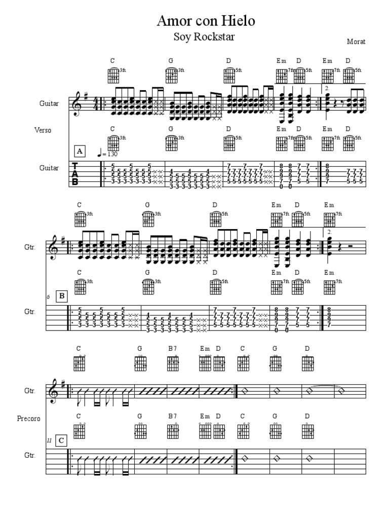 Amor Con Hielo - Morat | PDF