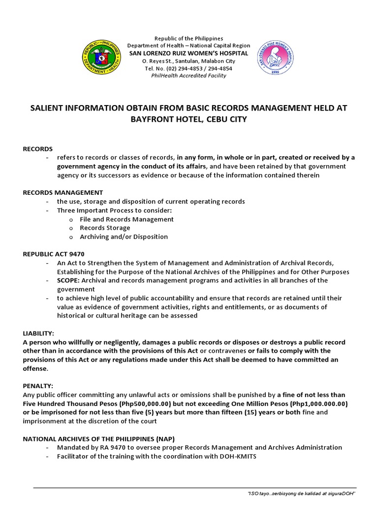 Basic Records Management | PDF | Records Management | Social Institutions