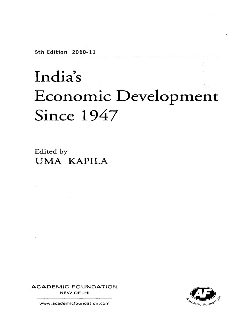 India S Economic Development Since 1947 | PDF