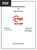 Hiten Fasteners Internship Overview | PDF | Screw | Nut (Hardware)