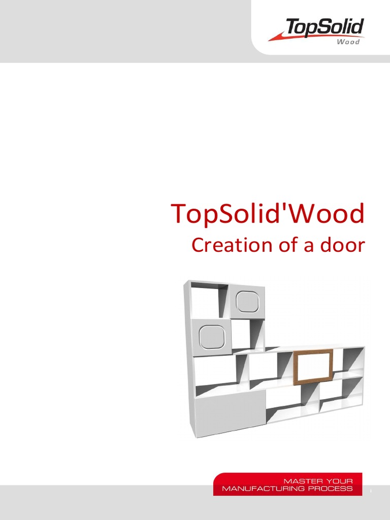 TopSolid TT Wood Doors v6 16 Us PDF | PDF | Door | Drilling
