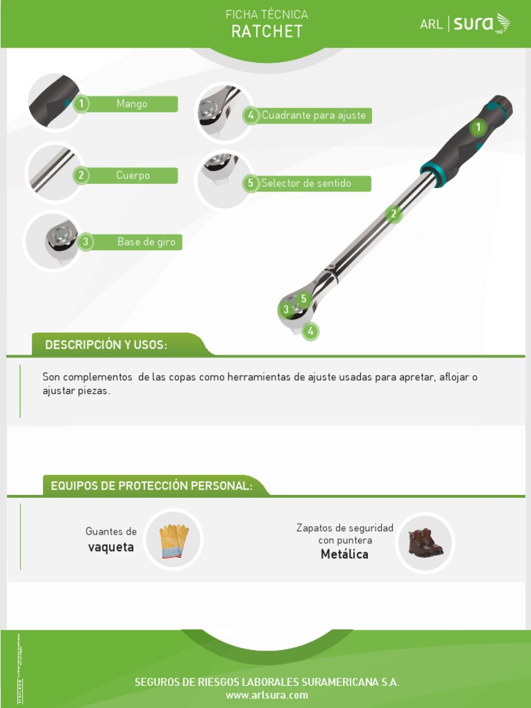 Ficha Tecnica RATCHET | PDF | Herramientas | Science