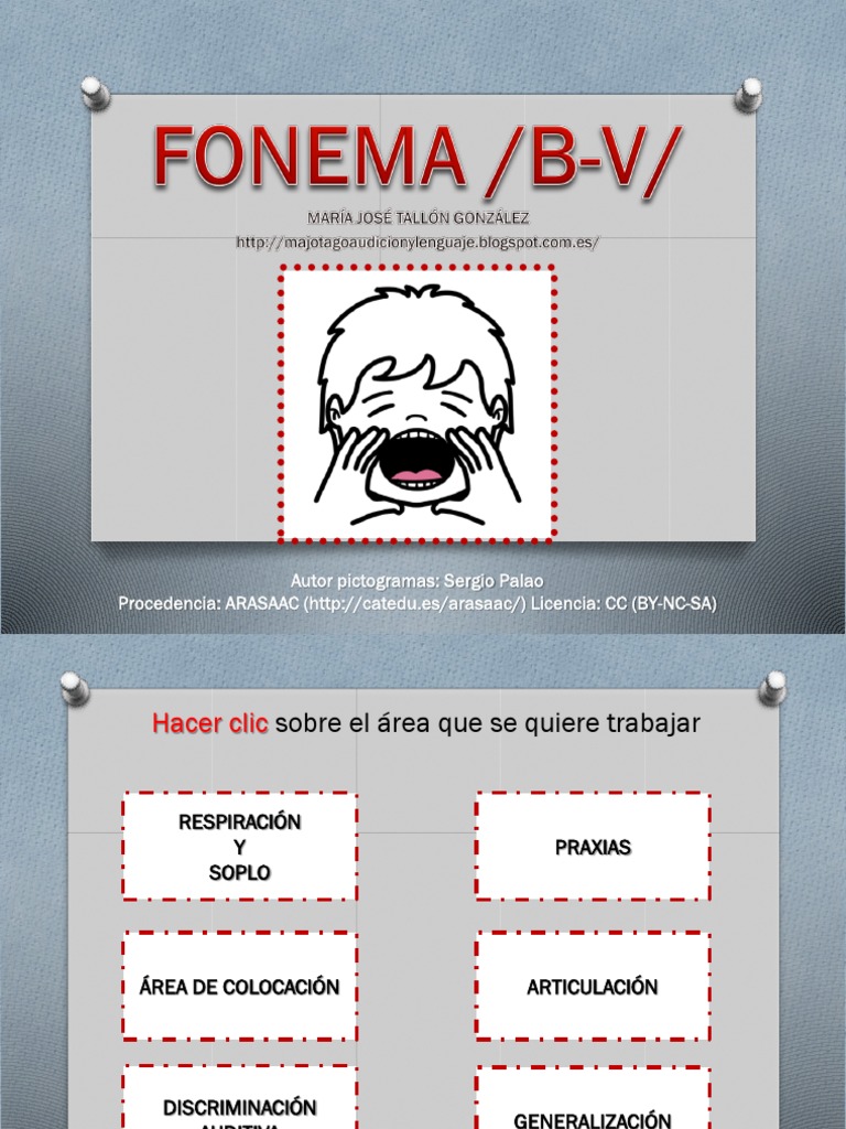 Ejercicios de Articulación B-V | PDF | Fonología | Fonética