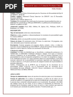 (SCID-II) F | PDF | Manual Diagnóstico y Estadístico de los Trastornos ...
