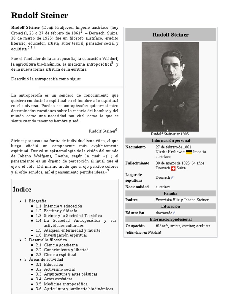 Rudolf Steiner PDF | PDF | Rudolf Steiner | Science