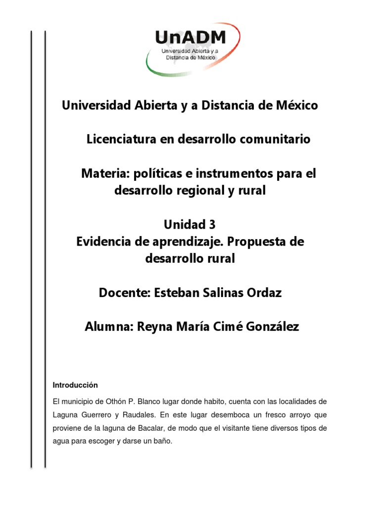 Cpid U3 Ea Recg | PDF | Desarrollo sostenible | Turismo