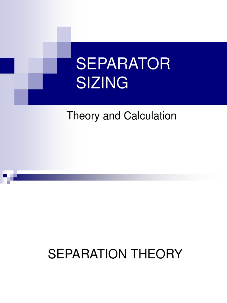 Separator Sizing | PDF