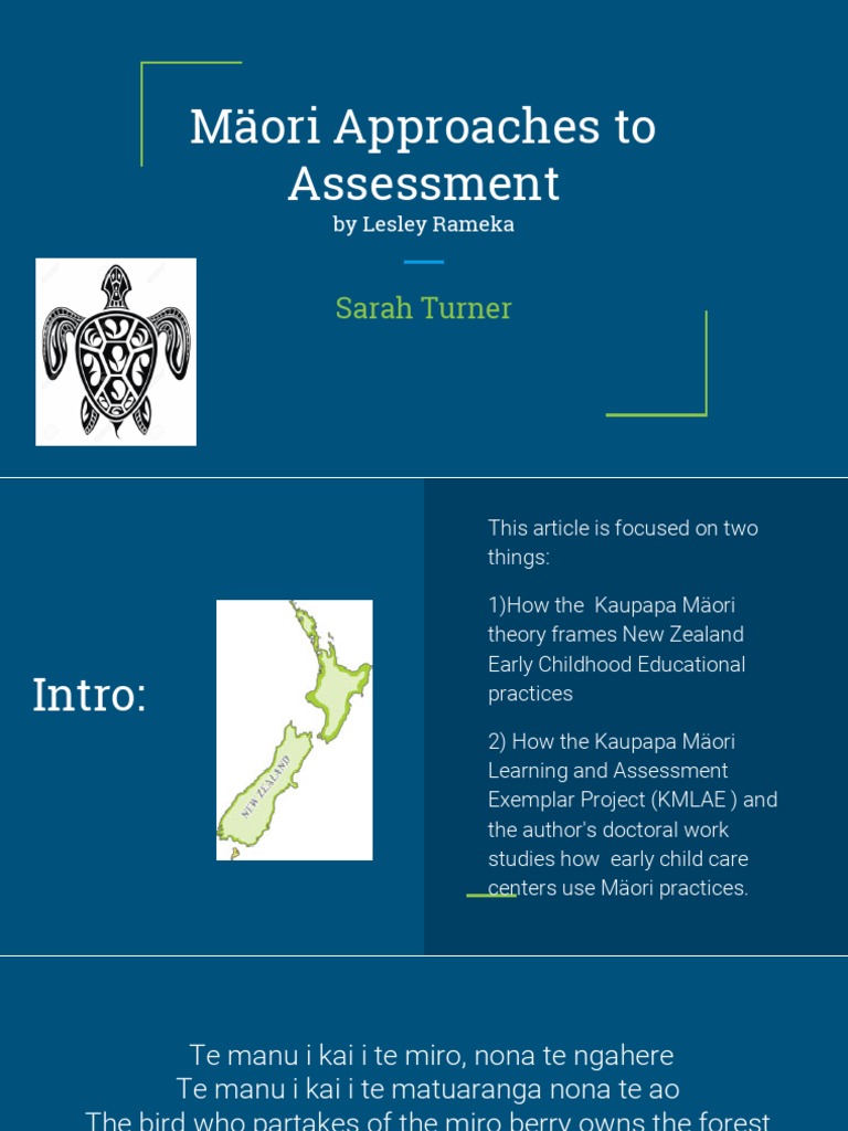 Maori Presentation | PDF | Māori People | Educational Assessment