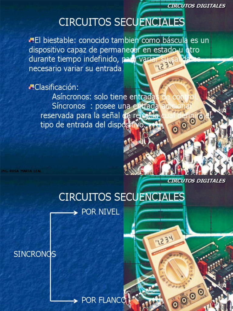 Clase 7 Digitales Circuitos Secuenciales | PDF | Tecnología digital | Ingeniería Informática