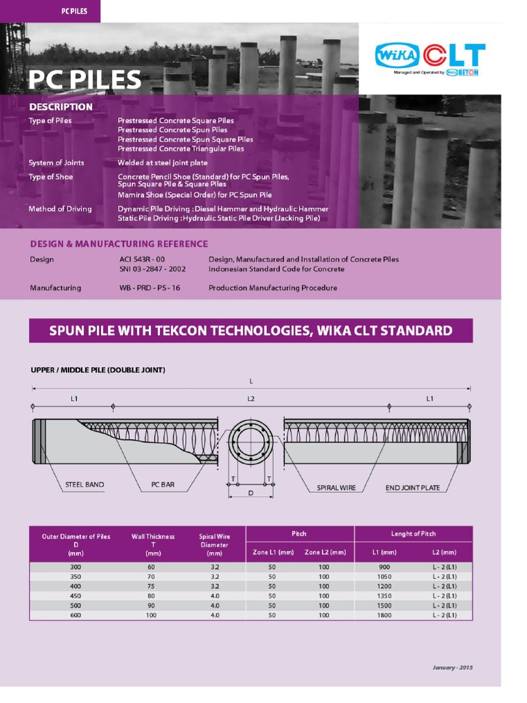 Brosur PC Piles | Download Free PDF | Concrete | Building