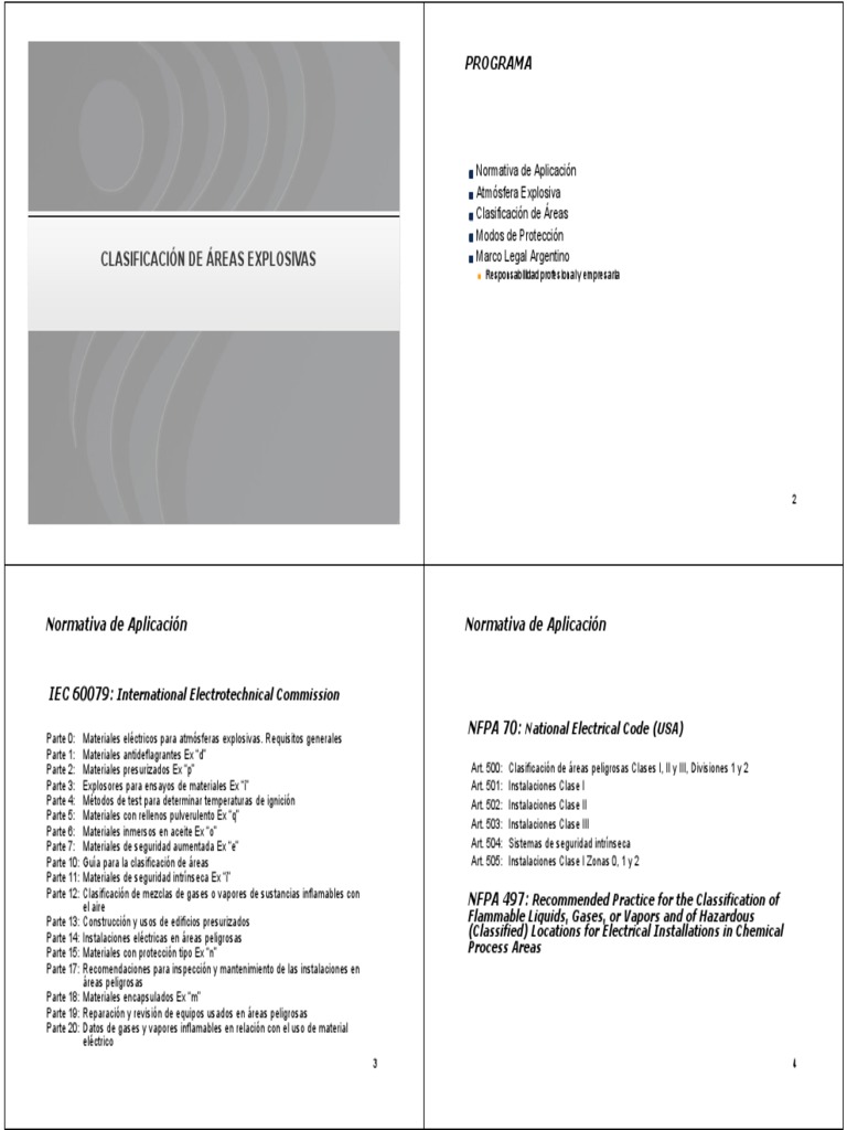 Clasificación de Áreas Eléctricas PDF | PDF