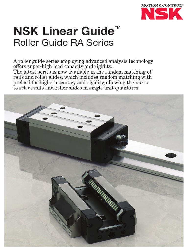 NSK Linear Guide: Roller Guide RA Series | PDF | Friction | Structural Load