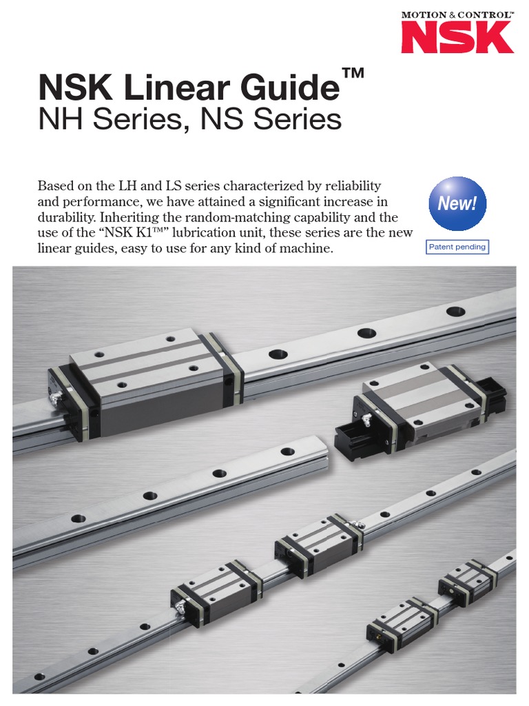NH Series, NS Series: NSK Linear Guide | PDF | Stress (Mechanics ...